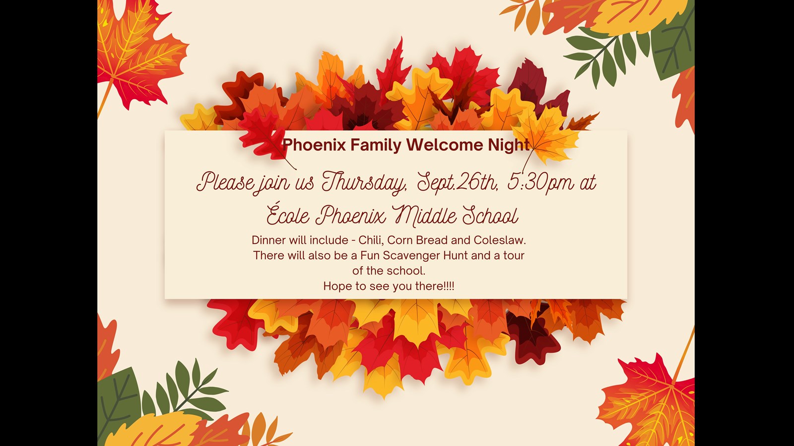 Phoenix Family Welcome Night