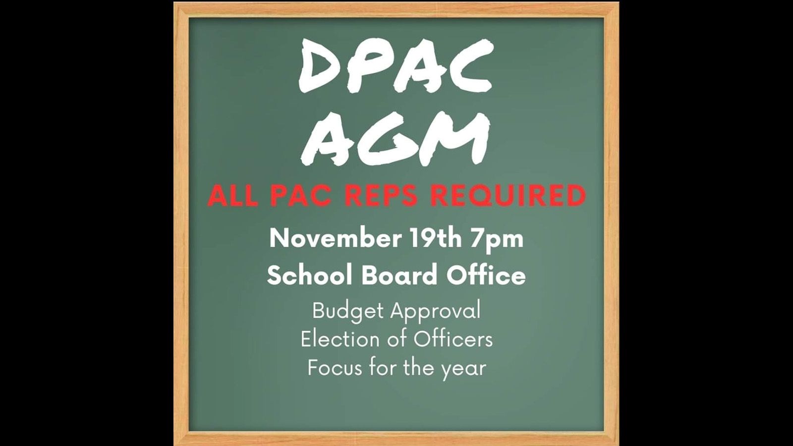 Attend the DPAC Annual General Meeting Tomorrow Night