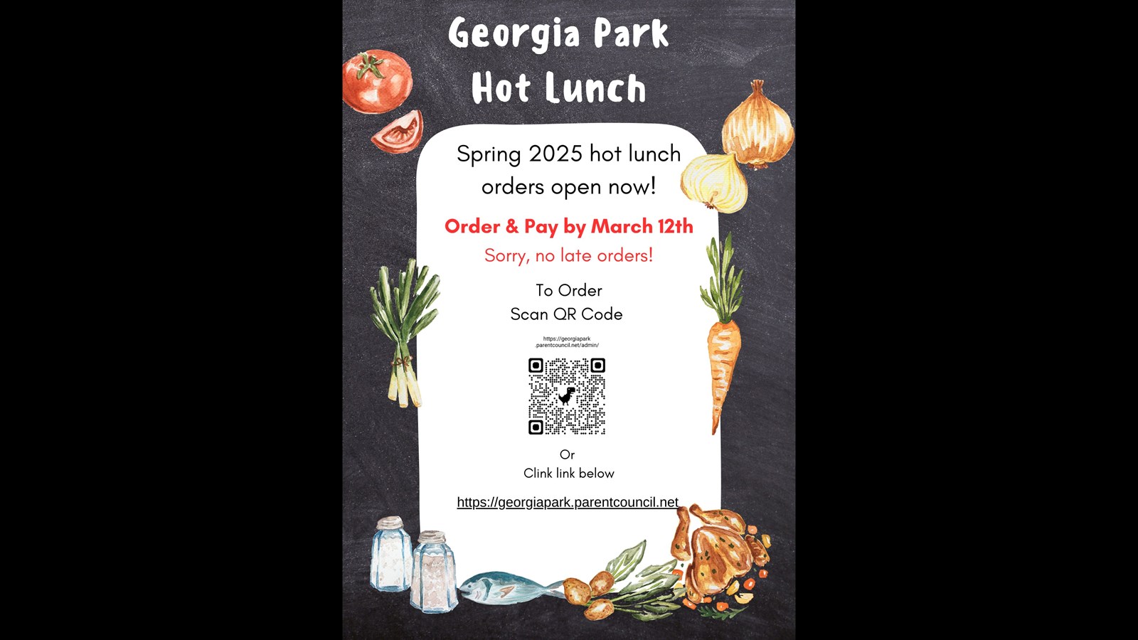 SPRING HOT LUNCH MENU IS OPEN!!!!